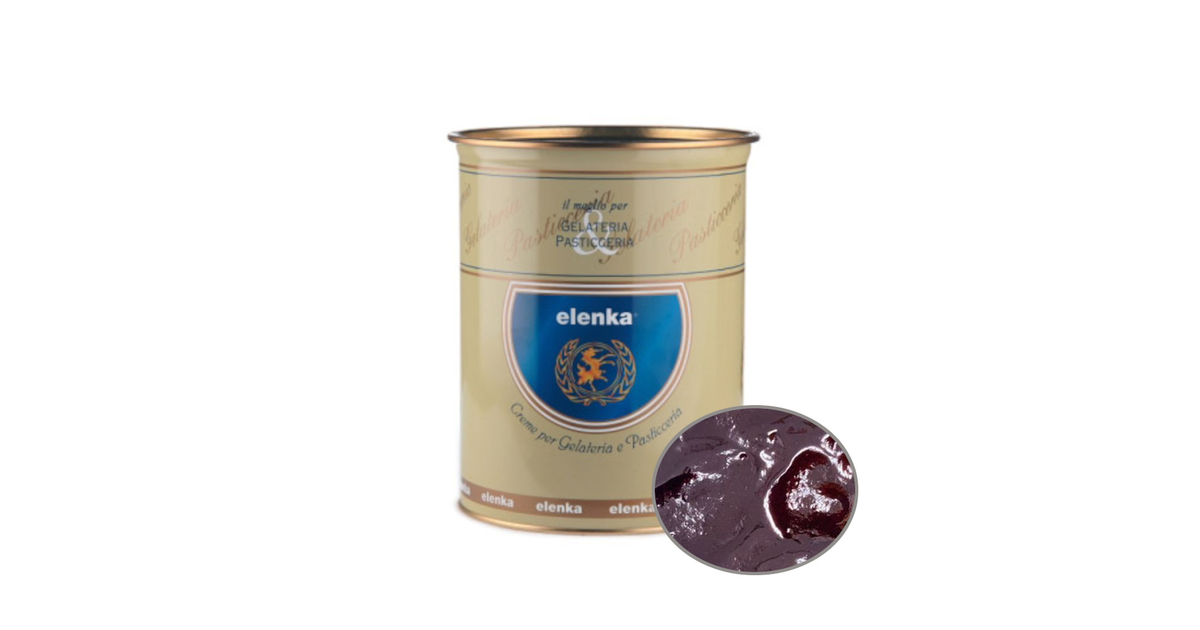 Pasta variegato do przekładania lodów o smaku czarnej wiśni amareny ...