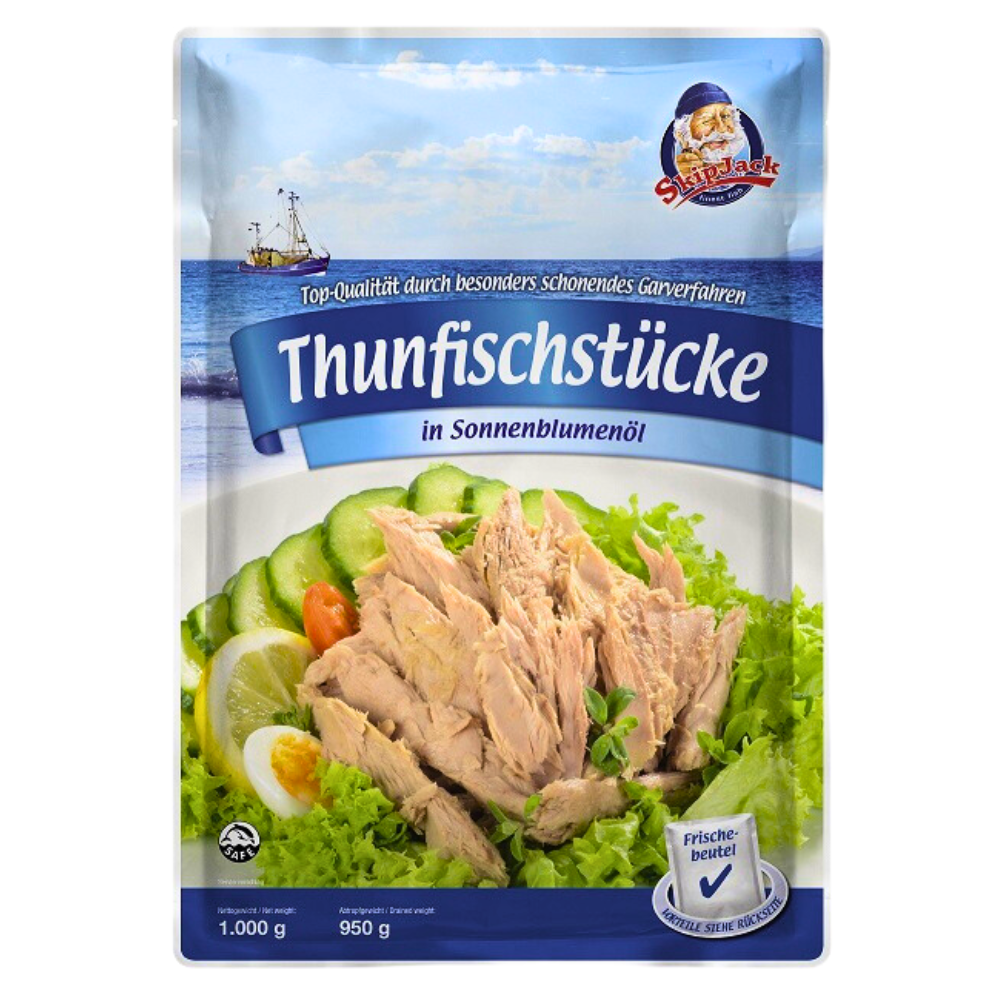 Tuńczyk (kawałki) w oleju słonecznikowym 1000/950 g worek 1 kg - Sklep ...