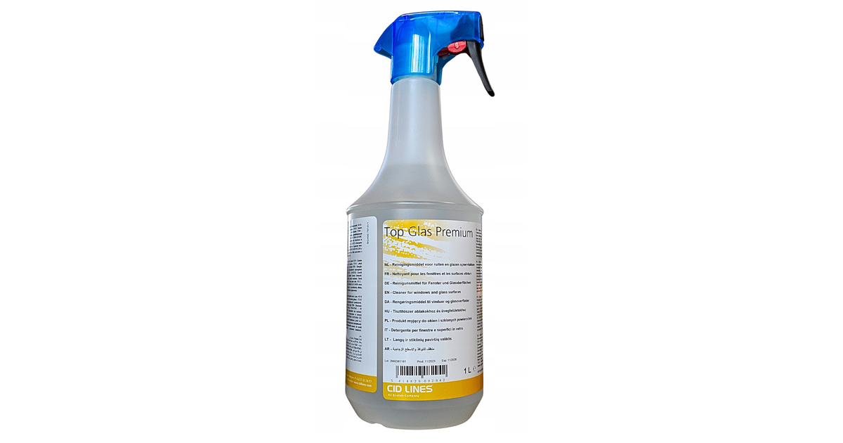 CID LINES TOP GLASS PREMIUM środek do mycia szyb, witryn i luster 1 L ...