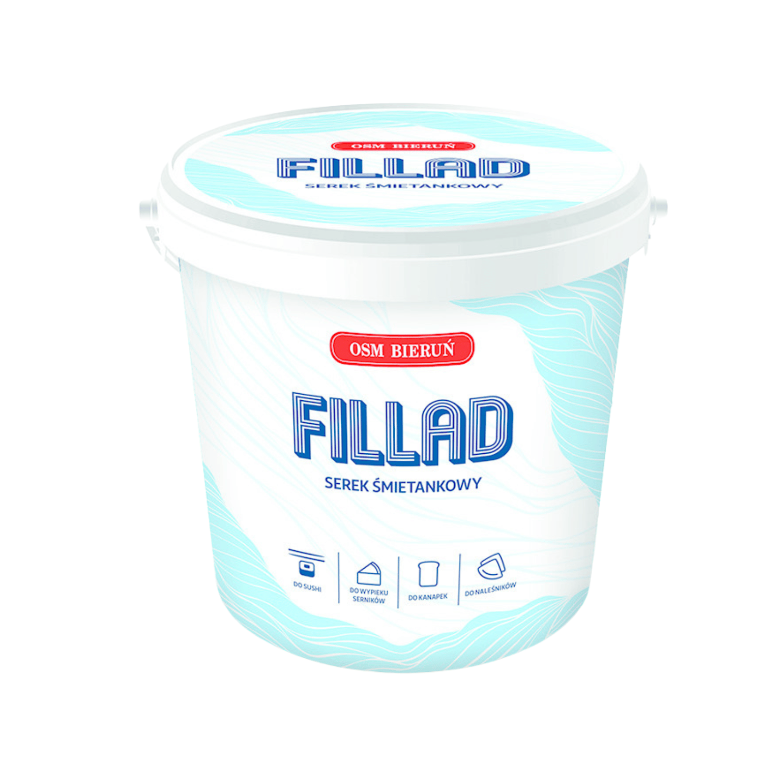 Serek twarogowy Fillad śmietankowy wiadro 1 kg - Sklep Polmarkus