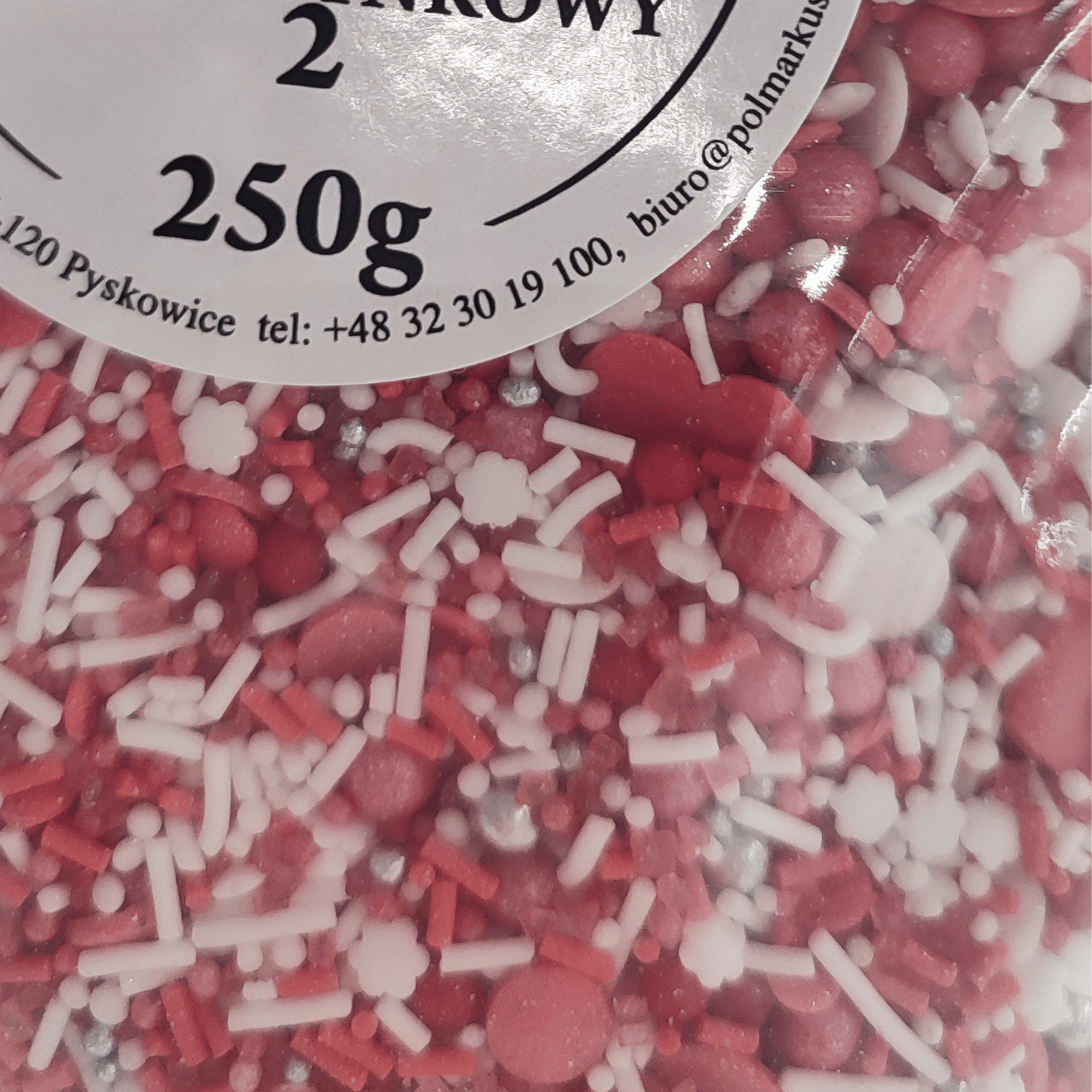 Posypka cukrowa walentynkowy mix opak. 250 g - Sklep Polmarkus
