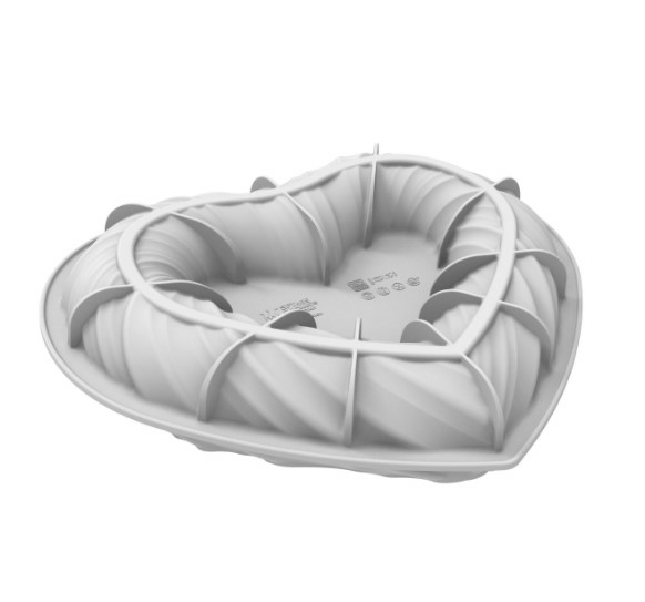 Forma silikonowa 3d w kształcie serca Heartbeat, 22x25 cm 20.465.13.0065 - Sklep Polmarkus