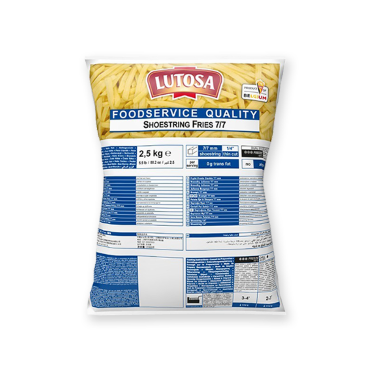 Mrożona frytka prosta fastready. 2,5 kg - Sklep Polmarkus