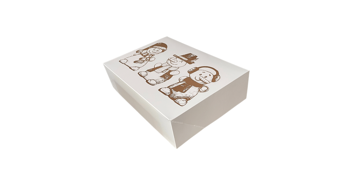 Pudełko na ciasto 25x15x8 cm seria Bałwanki opak. 50 szt. - Sklep Polmarkus