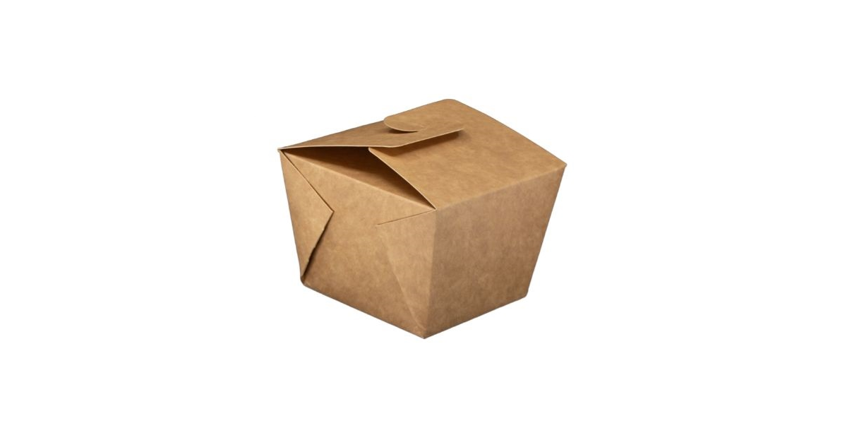 Kubełek kraft składany Kebab Box na wynos 80x70x115 mm 1l opak.50 szt ...