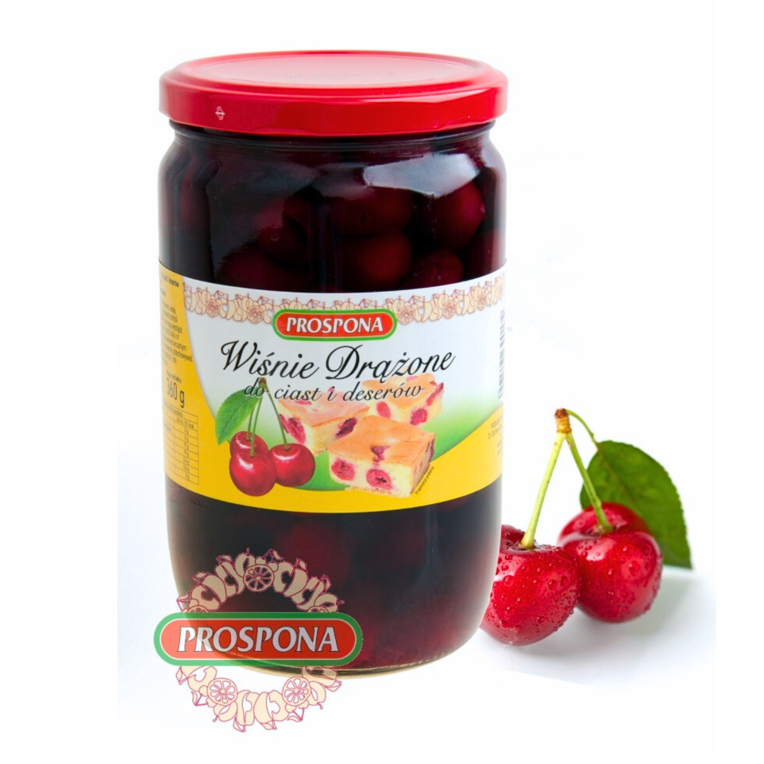 Kompot wiśnia drążona 8x720 g - Sklep Polmarkus